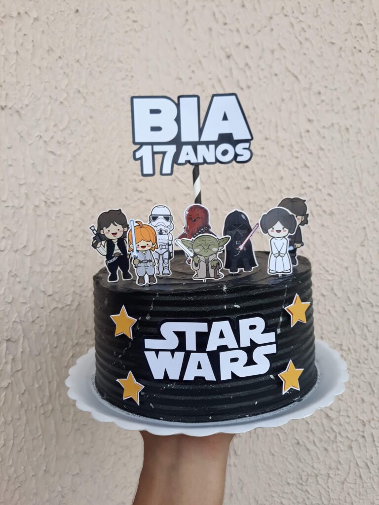 Topo de bolo Star Wars #1 - Arquivo de corte