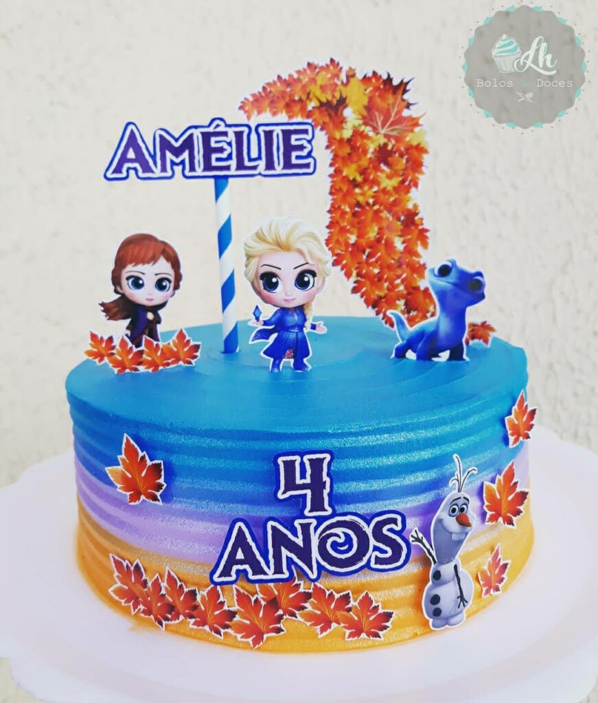 Topo de bolo Frozen #2 - Arquivo de corte