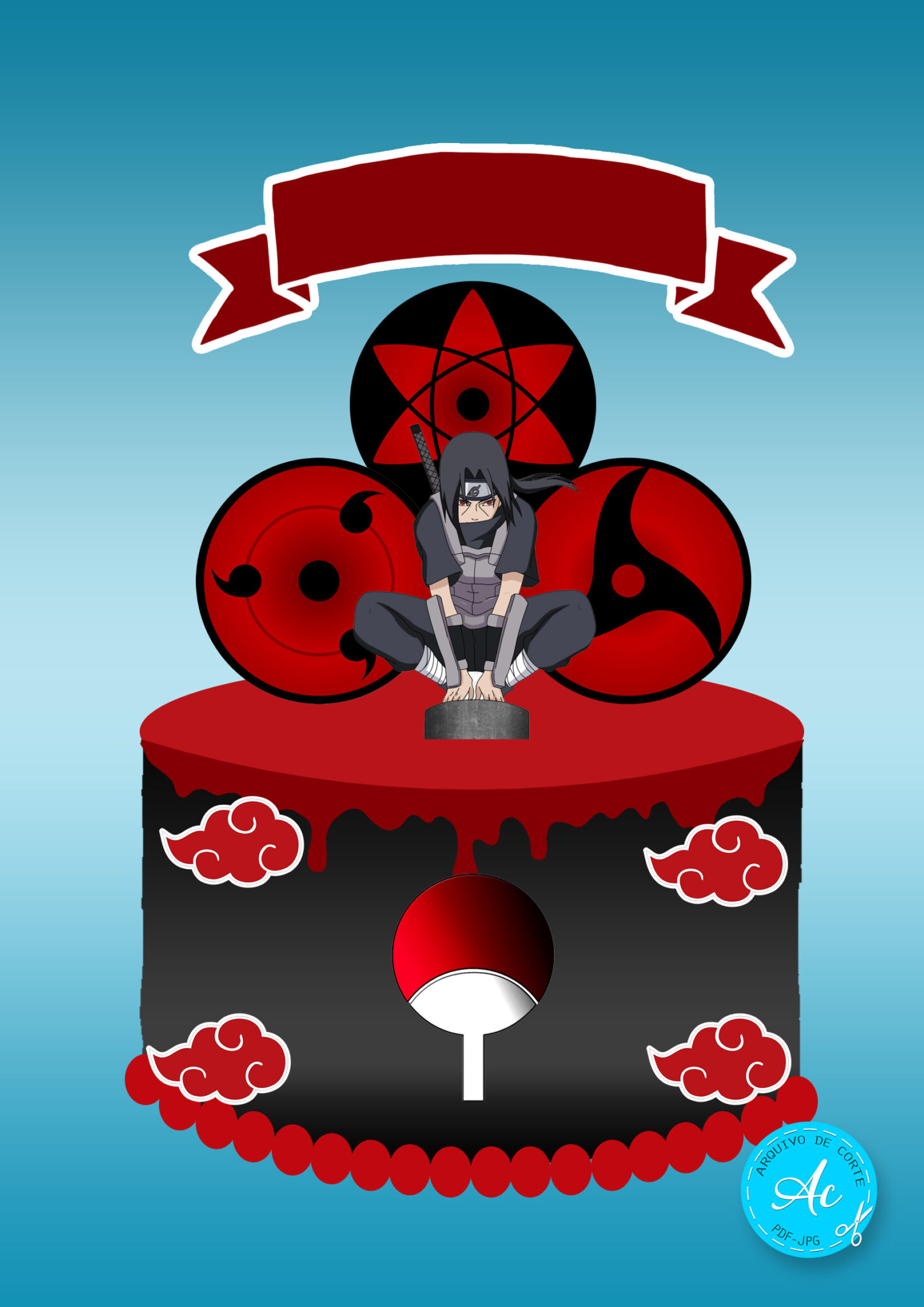 Arquivo Topo Itachi Akatsuki #1 - Arquivo de corte