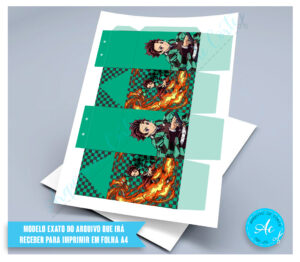 Arquivo kit festa Demon Slayer Tanjiro #1 - Arquivo de corte