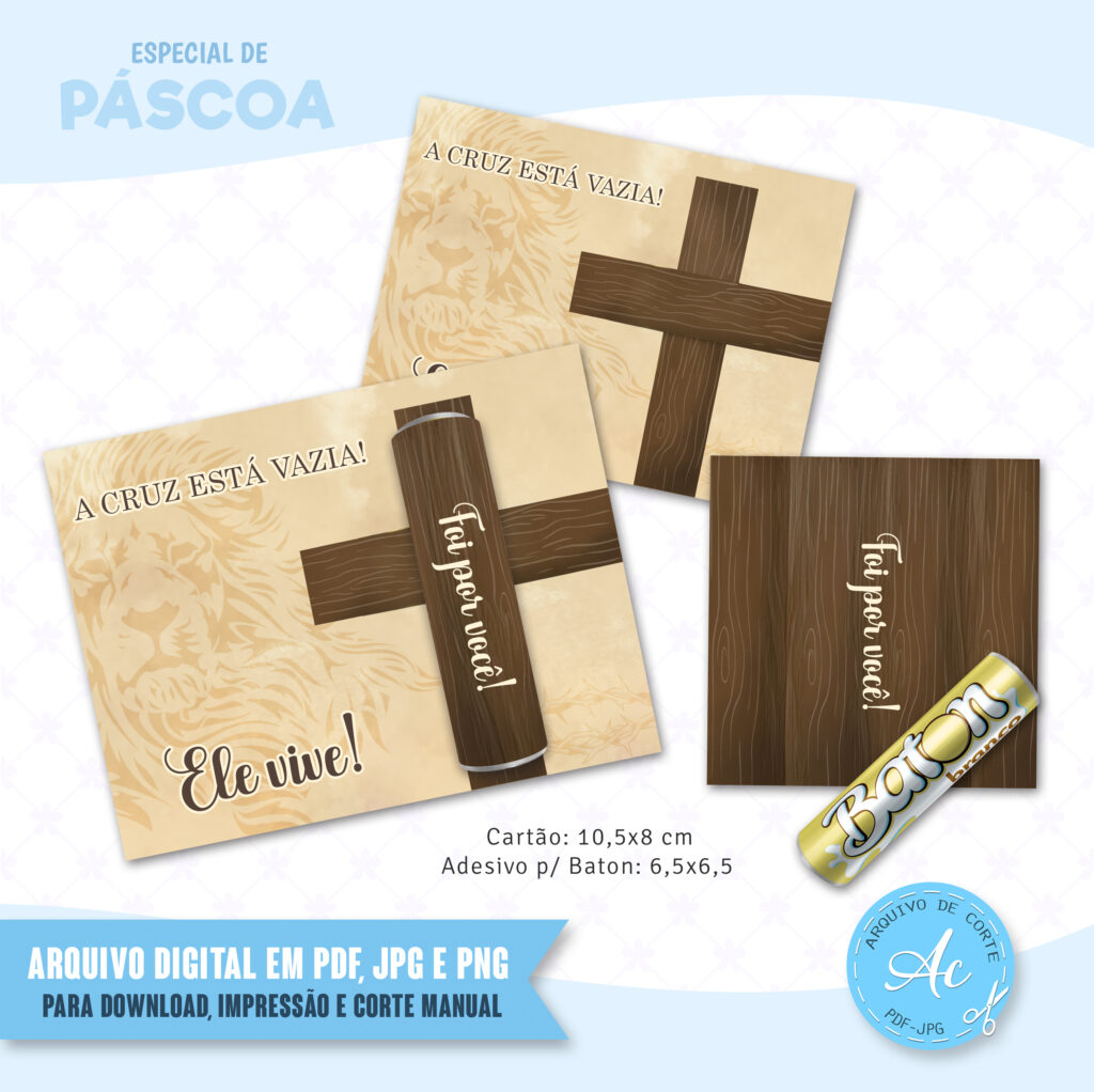 Arquivo Card de Baton Ele vive #1 - Arquivo de corte